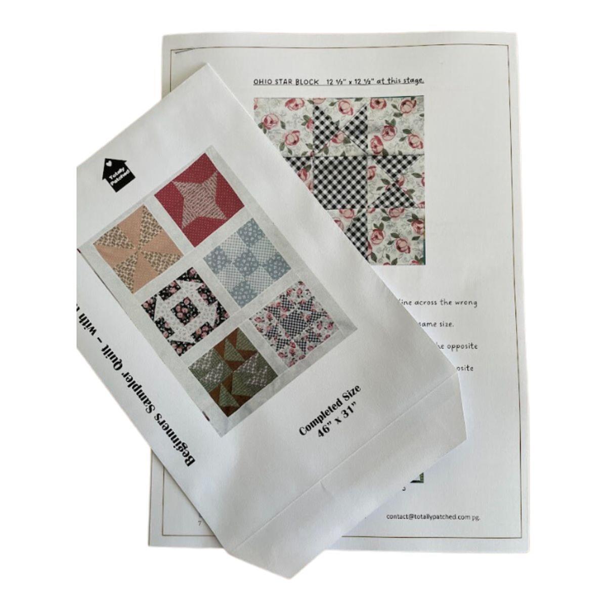 Totally Patched - Beginners Sampler Quilt Pattern - with Tutorials ...