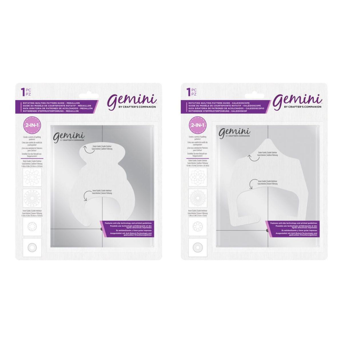 Gemini - Rotating Quilting Pattern Guides: Medallion & Kaleidoscope (2 ...