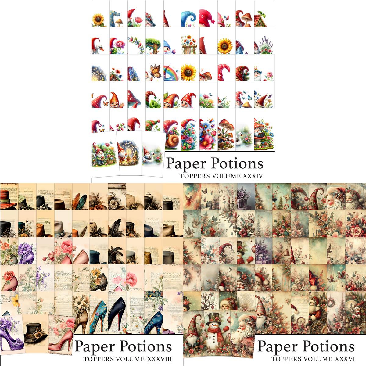 The Crafty Witches Paper Potions Toppers Medley Kits Volumes XXXIV ...