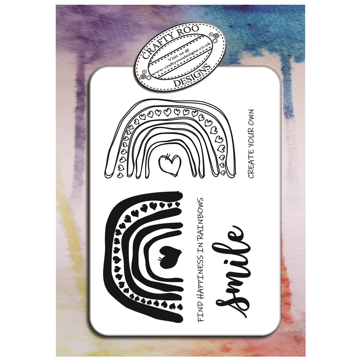 Crafty Roo Designs Rainbow Doodles (9 Stamps in total) | HobbyMaker