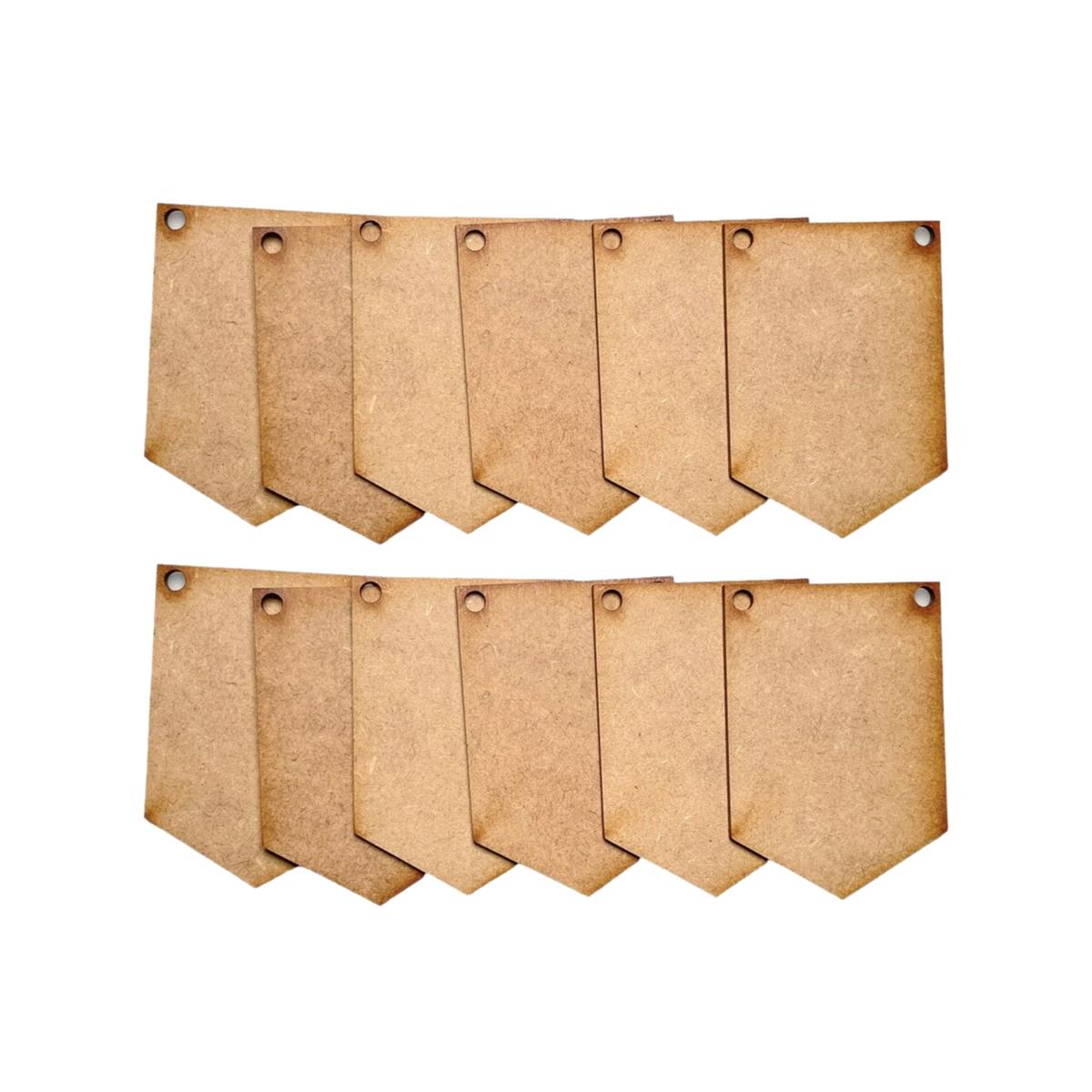 Large MDF Bunting - Spearhead pack of 12 | HobbyMaker