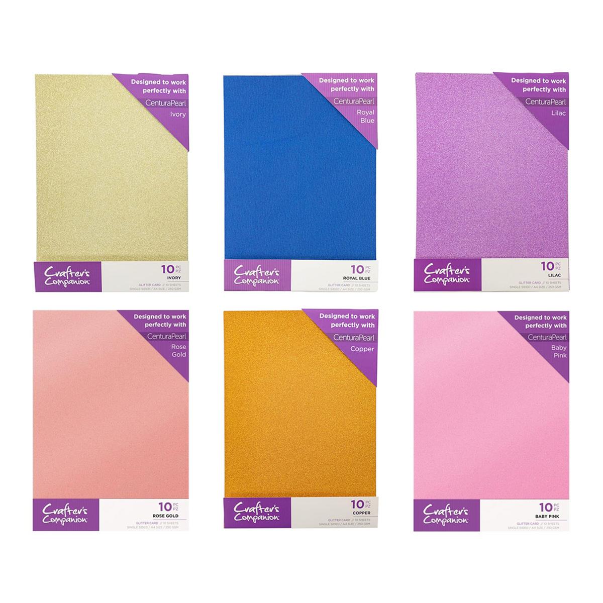 Crafter's Companion Glitter Card 60 Sheet Collection | HobbyMaker