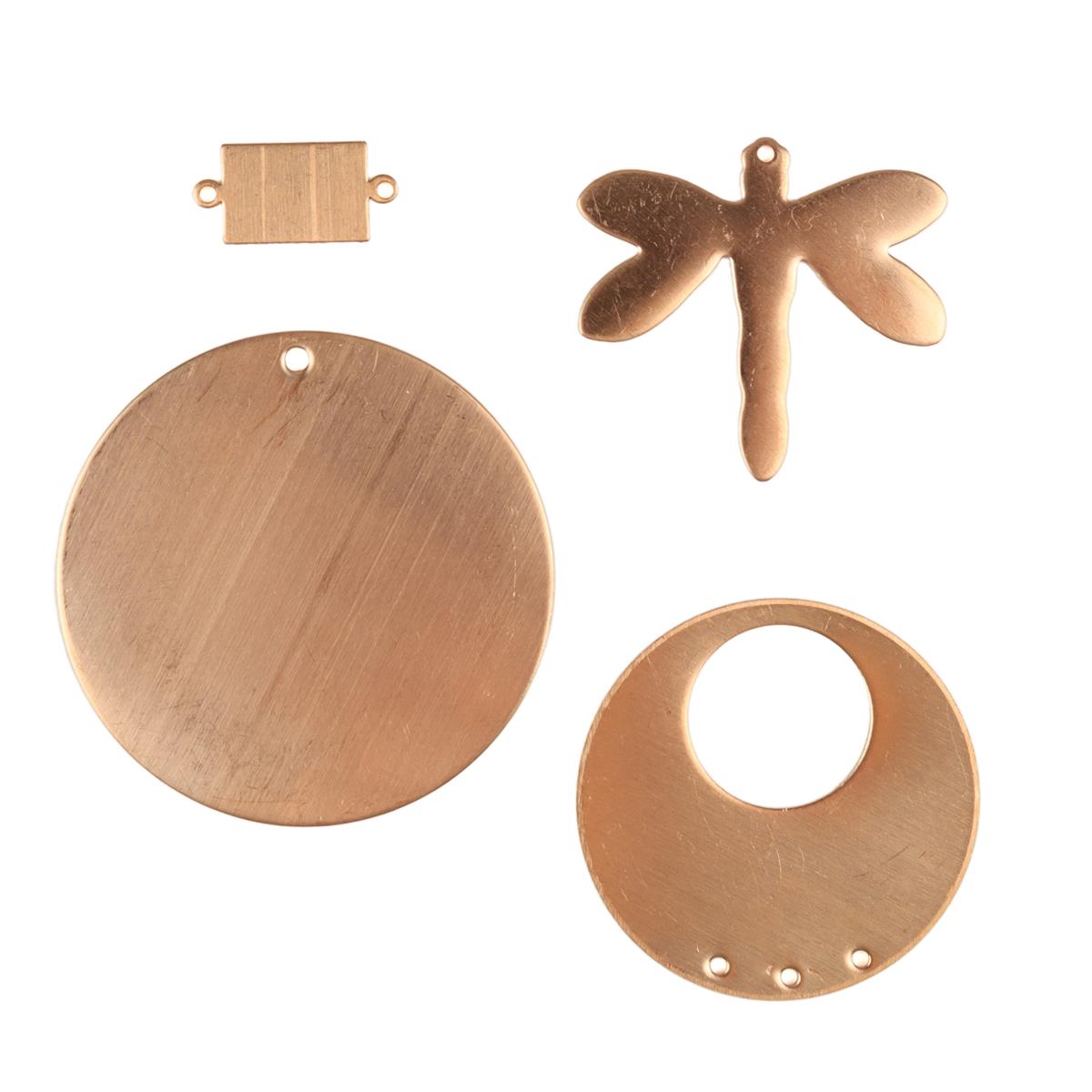 Copper Multi Shapes Pendants & Connectors For EfColor Project With ...