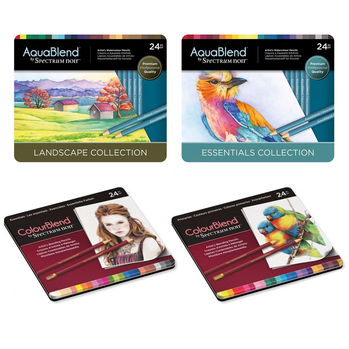 Spectrum Noir AquaBlend & ColourBlend Pencil Mega Bundle - 96 Pencils ...