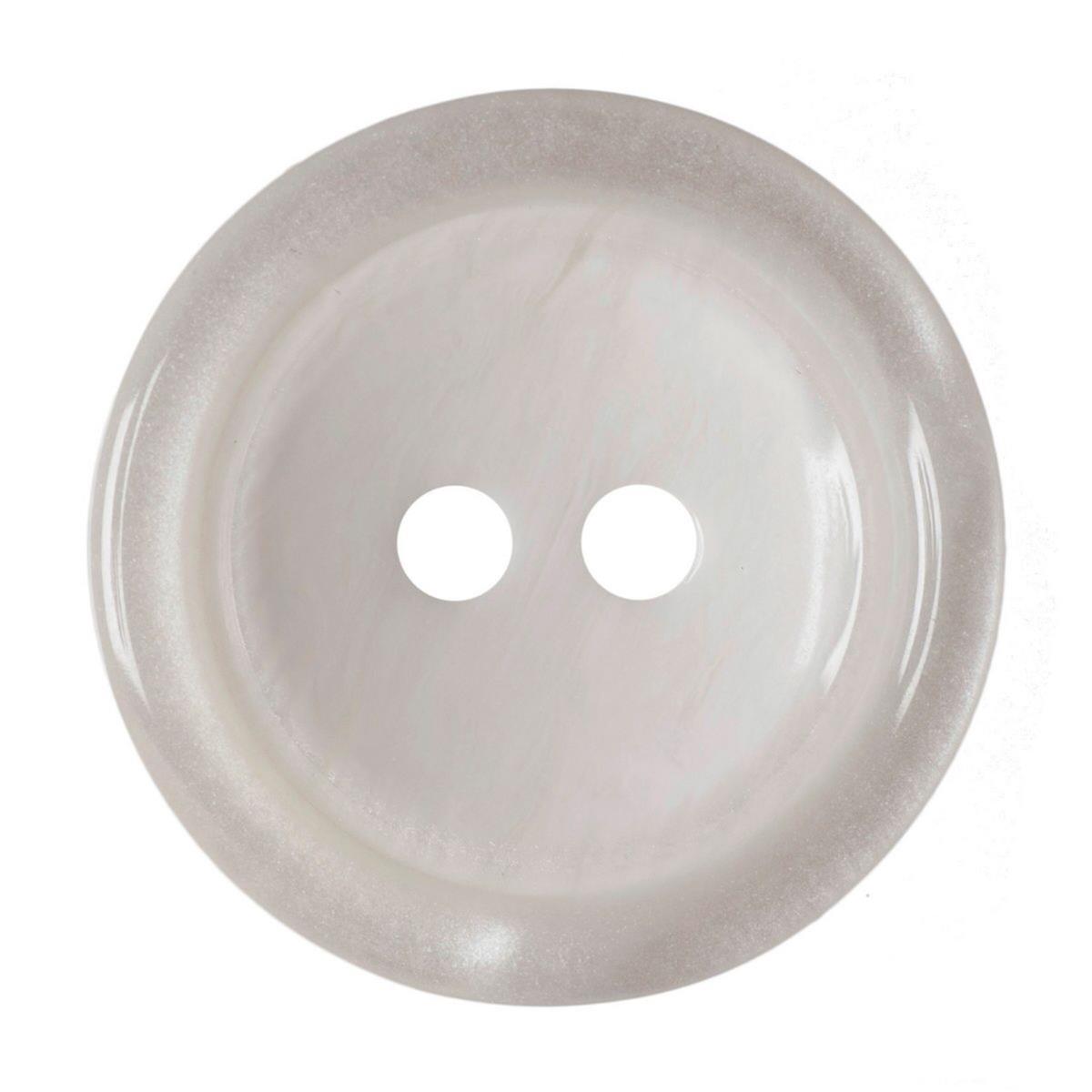 Pearl White Buttons 20mm (Pack of 2) | SewingStreet