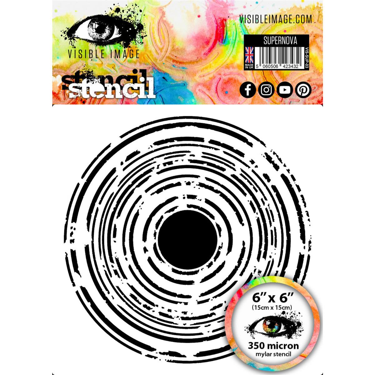 Visible Image Supernova 6in x 6in Stencil | HobbyMaker