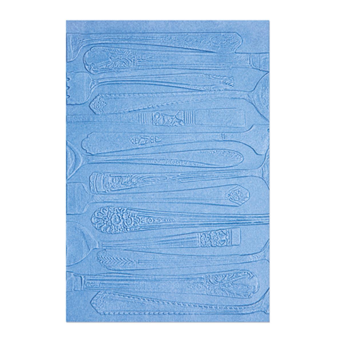 Sizzix® 3-D Textured Impressions® Embossing Folder - Silverware by ...