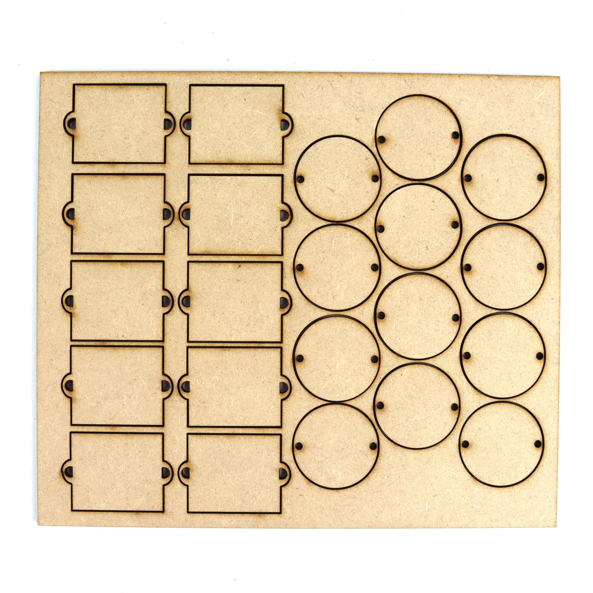 MDF-Frames & Circles for Birthday Signs | HobbyMaker