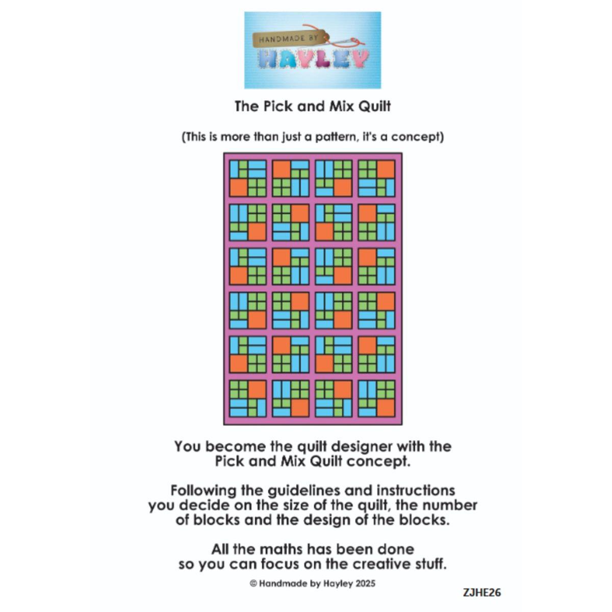 Handmade By Hayley Pick N Mix Quilt Instructions | SewingStreet