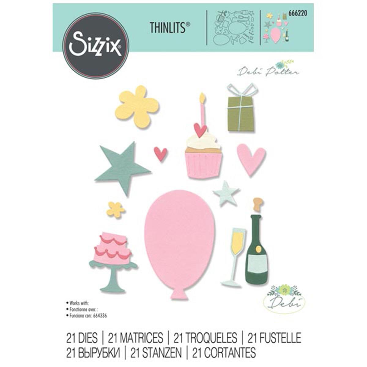 Sizzix® Thinlits® Die Set 21PK - Fabulous Everyday Shapes by Debi Potter | HobbyMaker