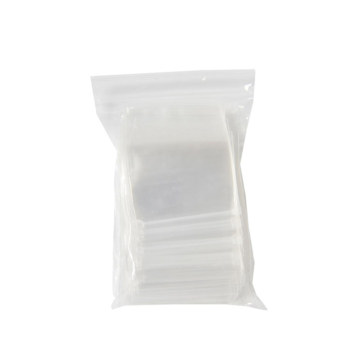 Plastic Clear Zip lock Bags, Sizes 6x8cm, 100pcs | JewelleryMaker
