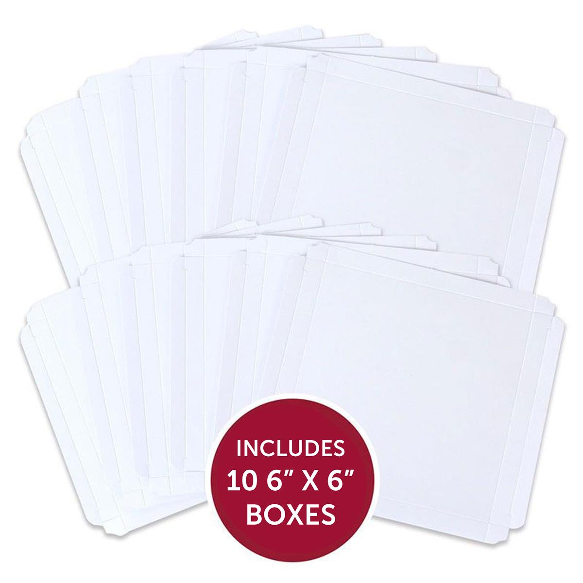 6 x 6 Handmade Card Boxes - 12 x Boxes, Contains twelve 6x6 Handmade ...