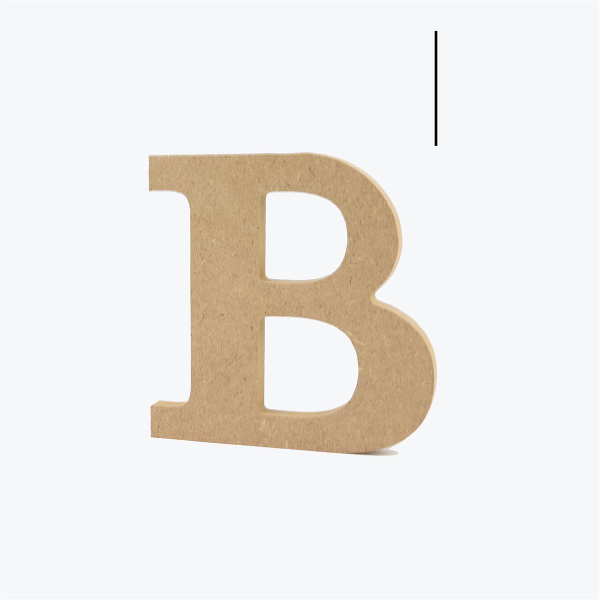 MDF Letter (1pc) - Bare Basics - B | HobbyMaker