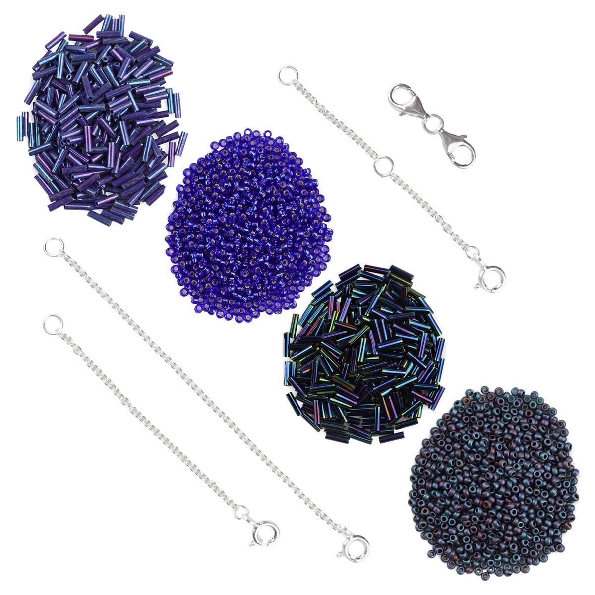 Bugle Bead & Seed Bead, Blue Angel Eye's Project By Linda Brumwell ...