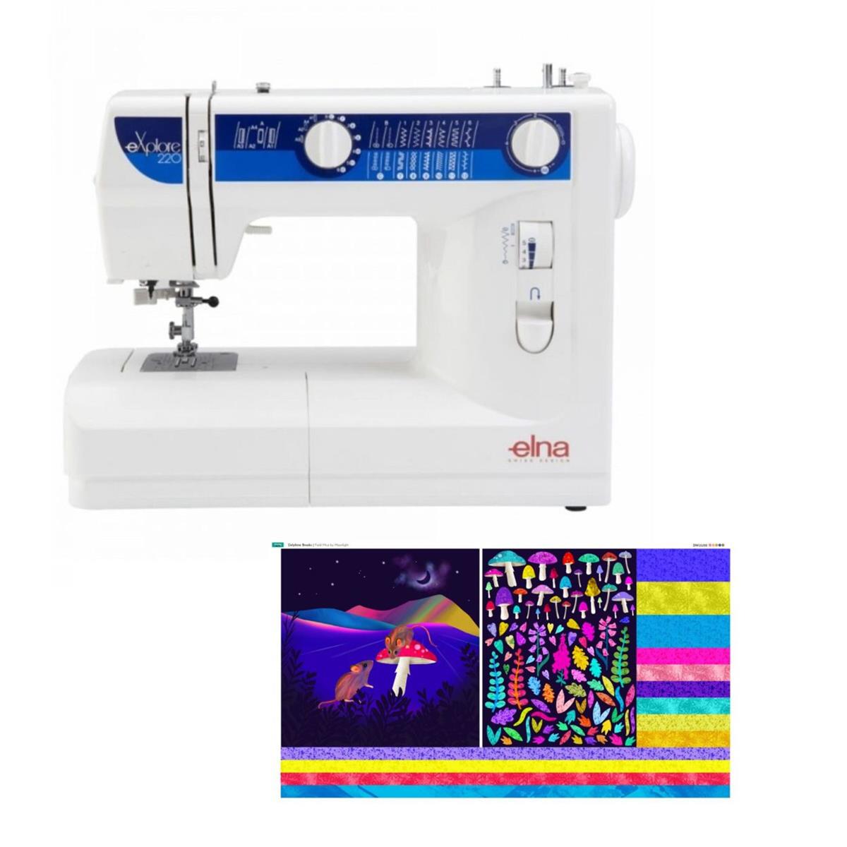 Elna eXplore 220 Sewing Machine With Free Panel. Save £14.99 | SewingStreet