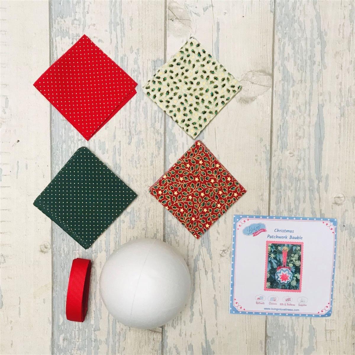 Patchwork Bauble Full Precut Kit | HobbyMaker