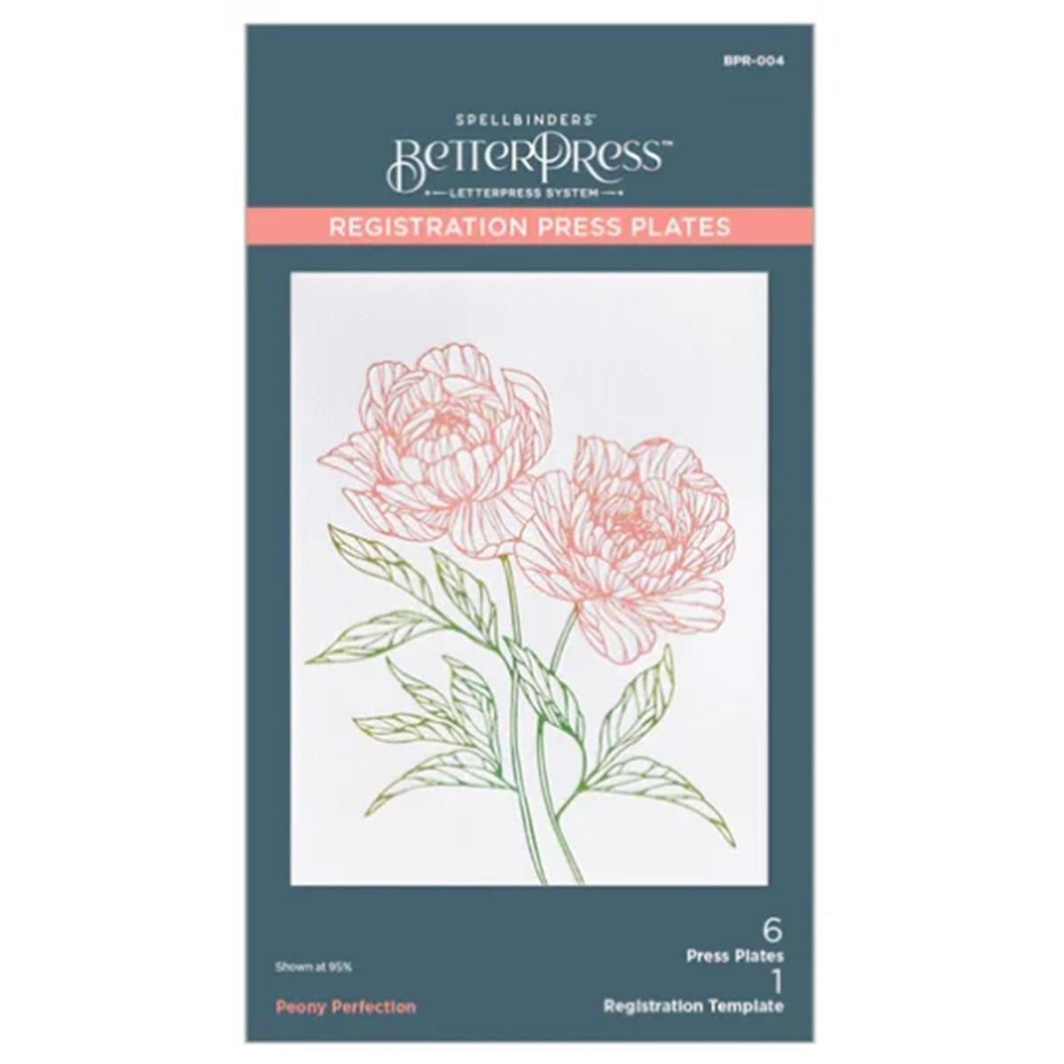 Spellbinders - Peony Perfection Registration Press Plates From The ...
