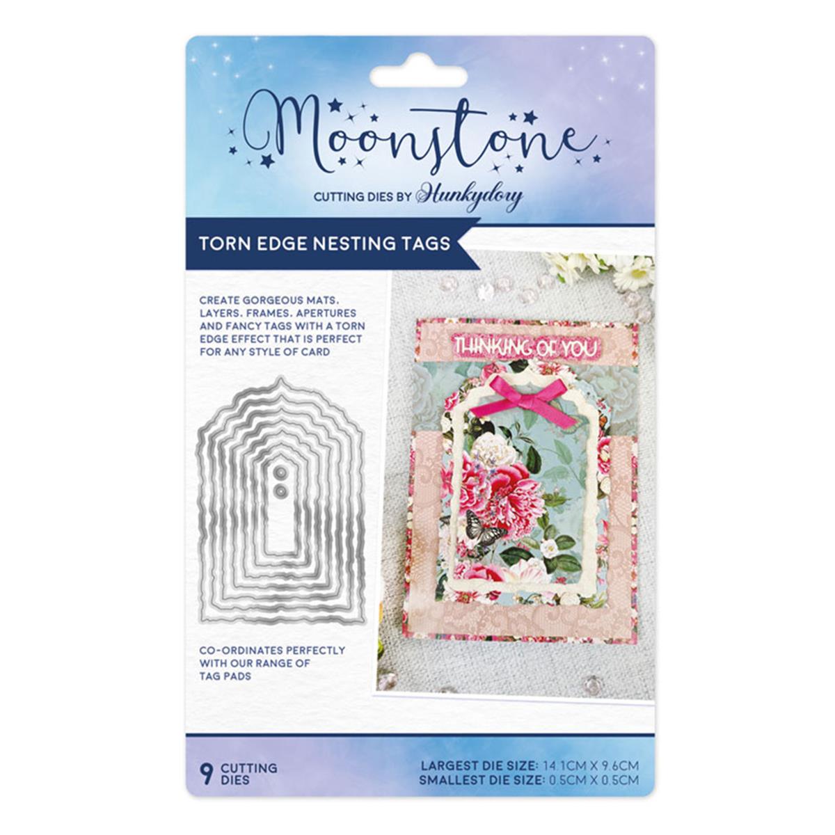 Moonstone Dies - Torn Edge Nesting Tags | HobbyMaker