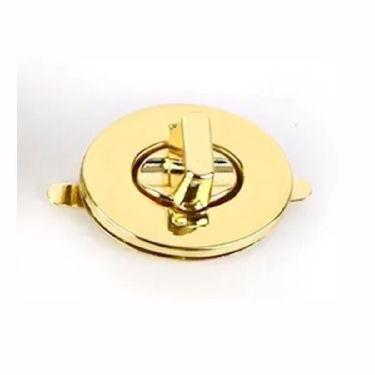 Gold Oval Bag Lock Clasp 4cm | SewingStreet