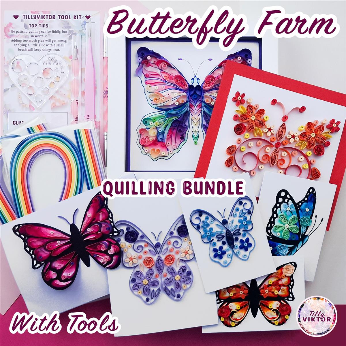 TillyViktor - Butterfly Farm Bundle With Tool Kit | HobbyMaker