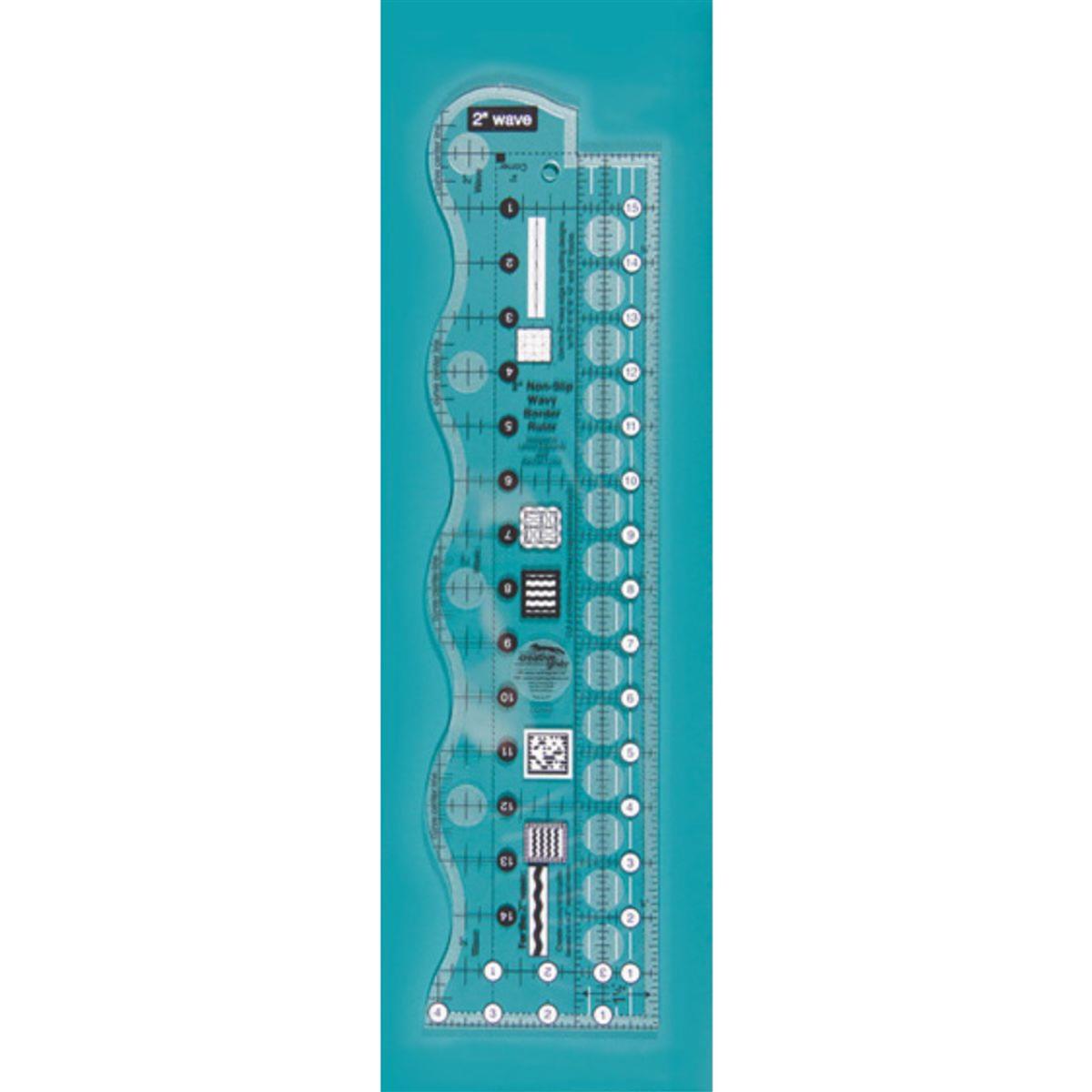 Creative Grids® Non-Slip Wavy 2 Ruler | SewingStreet