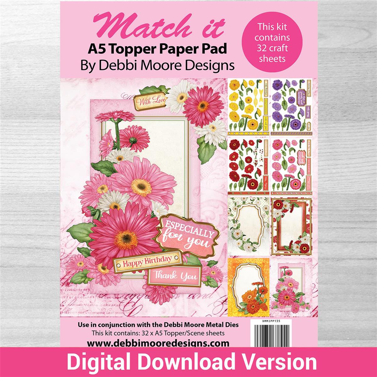 Debbi Moore Designs - Match It Gerbera Cardmaking Kit and Forever Code ...