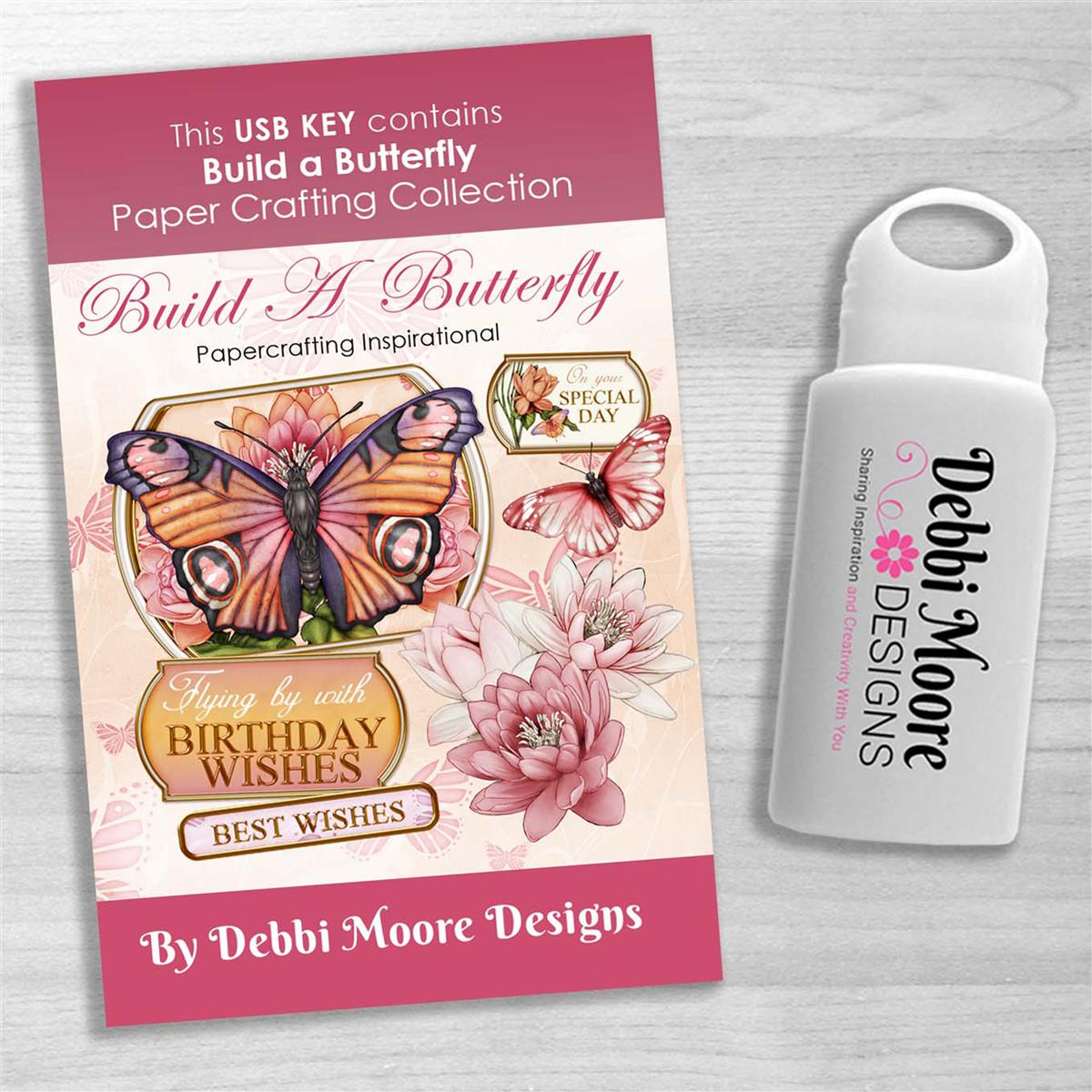 Debbi Moore Designs - Build a Butterfly USB Key over 800 printable ...