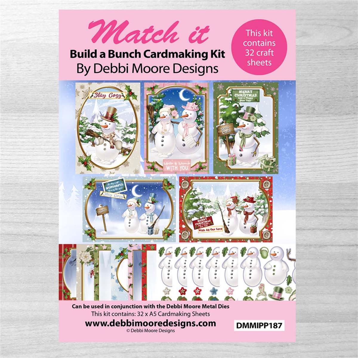 Match It Build a Snowmen SnowFolk Cardmaking kit with Forever Code ...