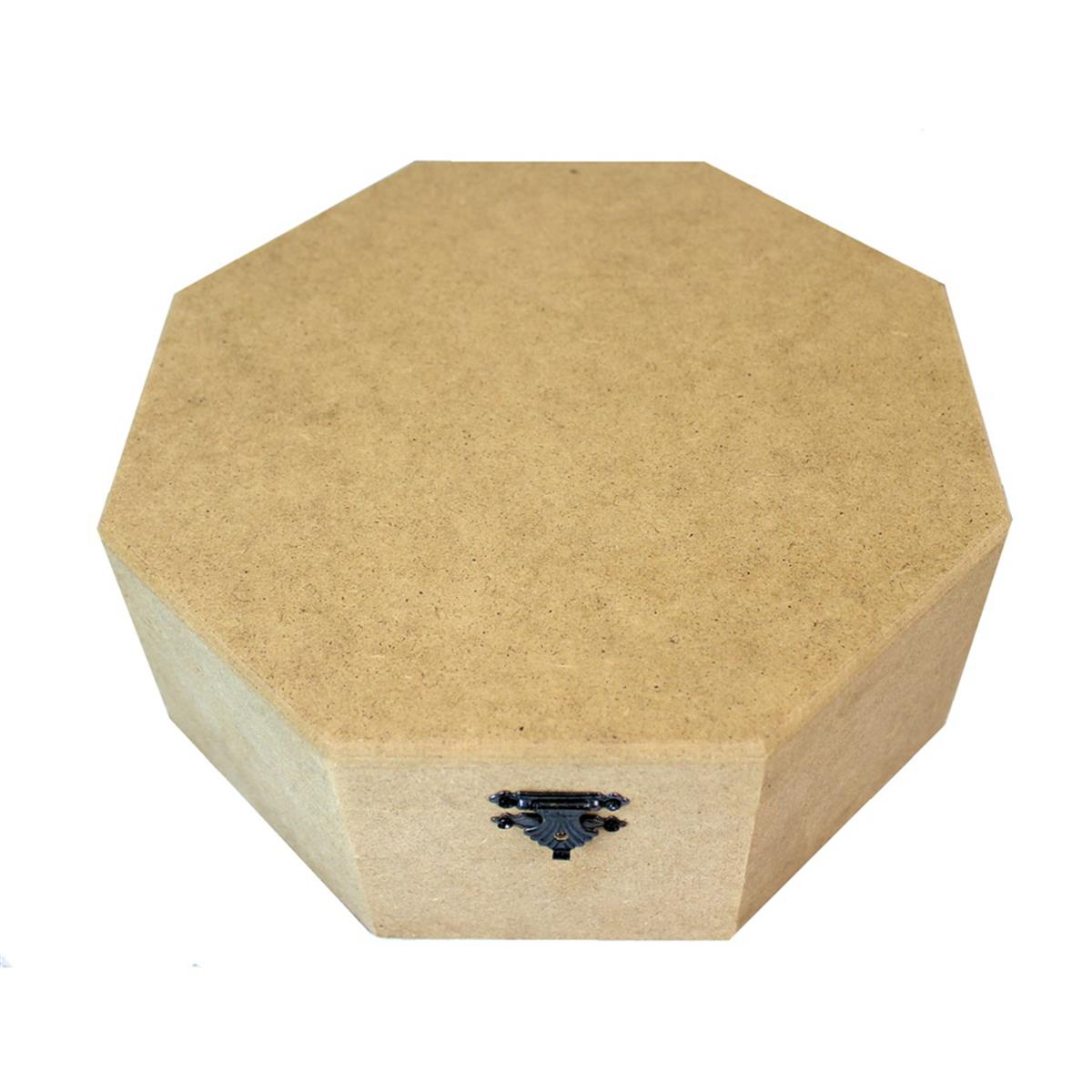 MDF Octagon Box 24 x 24 x 10cm | HobbyMaker