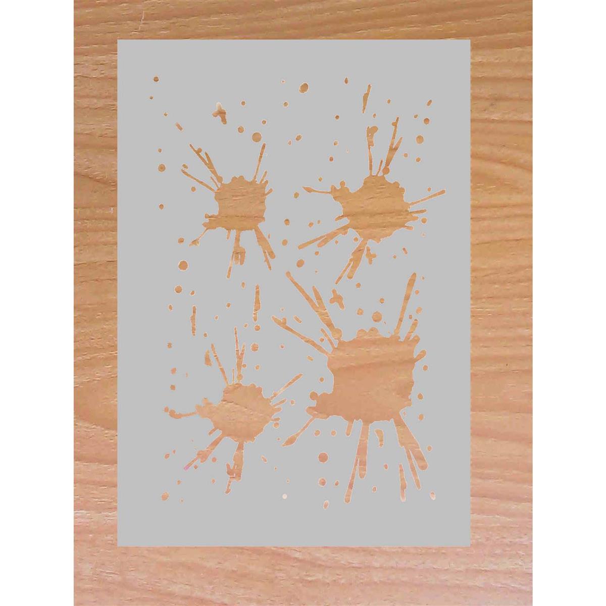 Craft Stencil - Splat - A5 | HobbyMaker