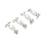 925 Sterling Silver 2 Strand Bullet Clasp 4pcs | JewelleryMaker