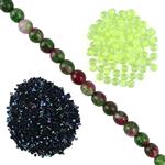 Watermelon Solar Quartz, Blue Iris & Yellow Seed Bead Project With ...