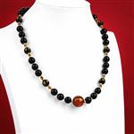 Mixed Agate Mala Symbol Plain Rounds & Silver Seed Bead Project With ...