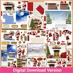 Debbi Moore - Digital Download - Cardmaking Kit - Build A Scene Santa ...