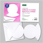 Katy Sue Designs - White Circle Rocker Cards & Envelopes - Pack of 10 ...