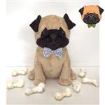 Jo Carters Reginald Pug Premium Toy Kit (inc Exclusive Badge, Fabric ...