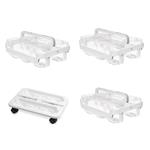 Deflecto 3x Stackable Caddy Organisers & Stack N Go Caddy Wheel Base ...