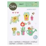 Sizzix® Thinlits® Die Set 5PK - Floral Garden by Jessica Scott | HobbyMaker