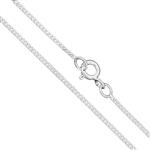 925 Sterling Silver 30 Inch Diamond Cut Curb Chain 1.8mm with Spring ...