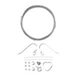 925 Sterling Silver Heart Jump Ring & Spacer Bead Findings Pack, 16pcs ...