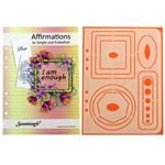 Sanntangle - Affirmations To Tangle and Embellish Pre Punched Pages for Binder and Stencil ...