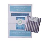 Jenny Jackson's Blue FPP January Strip of the Month Kit: Pattern ...