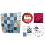 Suzie Duncan Kaffe Fassett Rag Quilt Kit: Instructions, 10 Inch Charm Pack, Fabric (3m ...