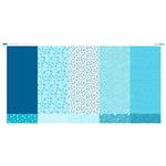 Jenny Jackson's Blue FPP August Strip of the Month Kit: Pattern, Fabric ...