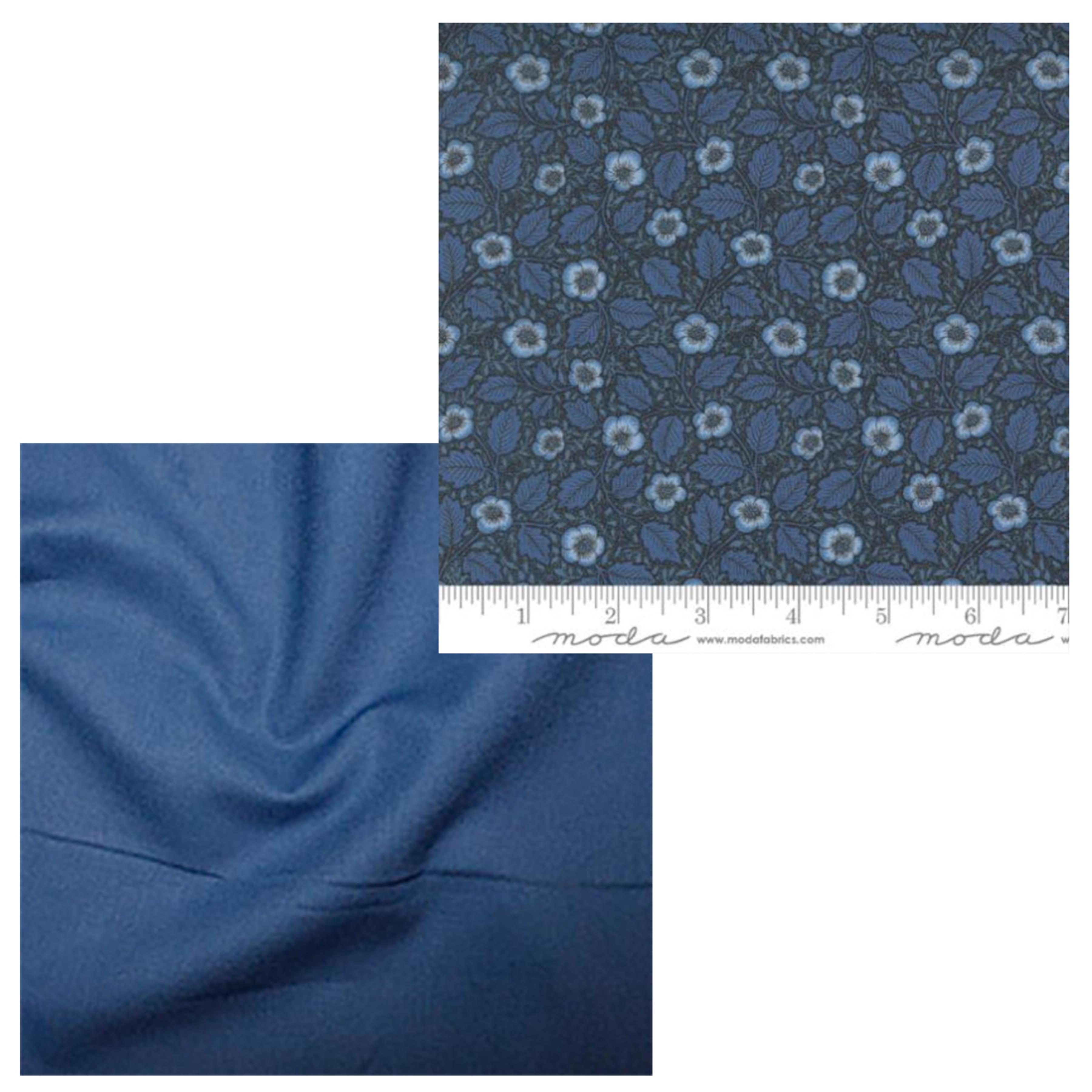 Moda Morris Manor Antipodes Florals Twilight Fabric Bundle (1m) Save £1 ...