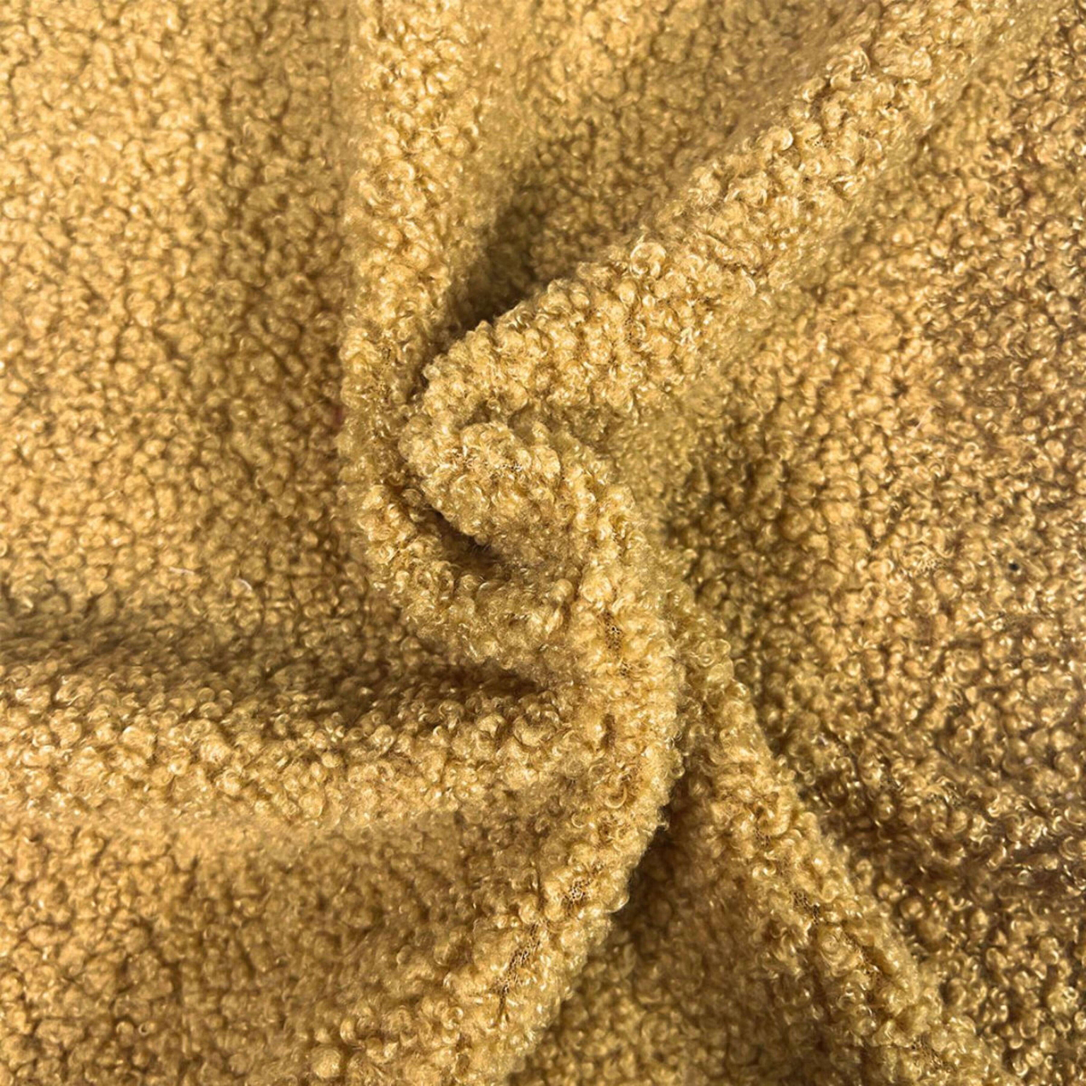 Teddy Fur Dusky Beige Fabric 0.5m | SewingStreet