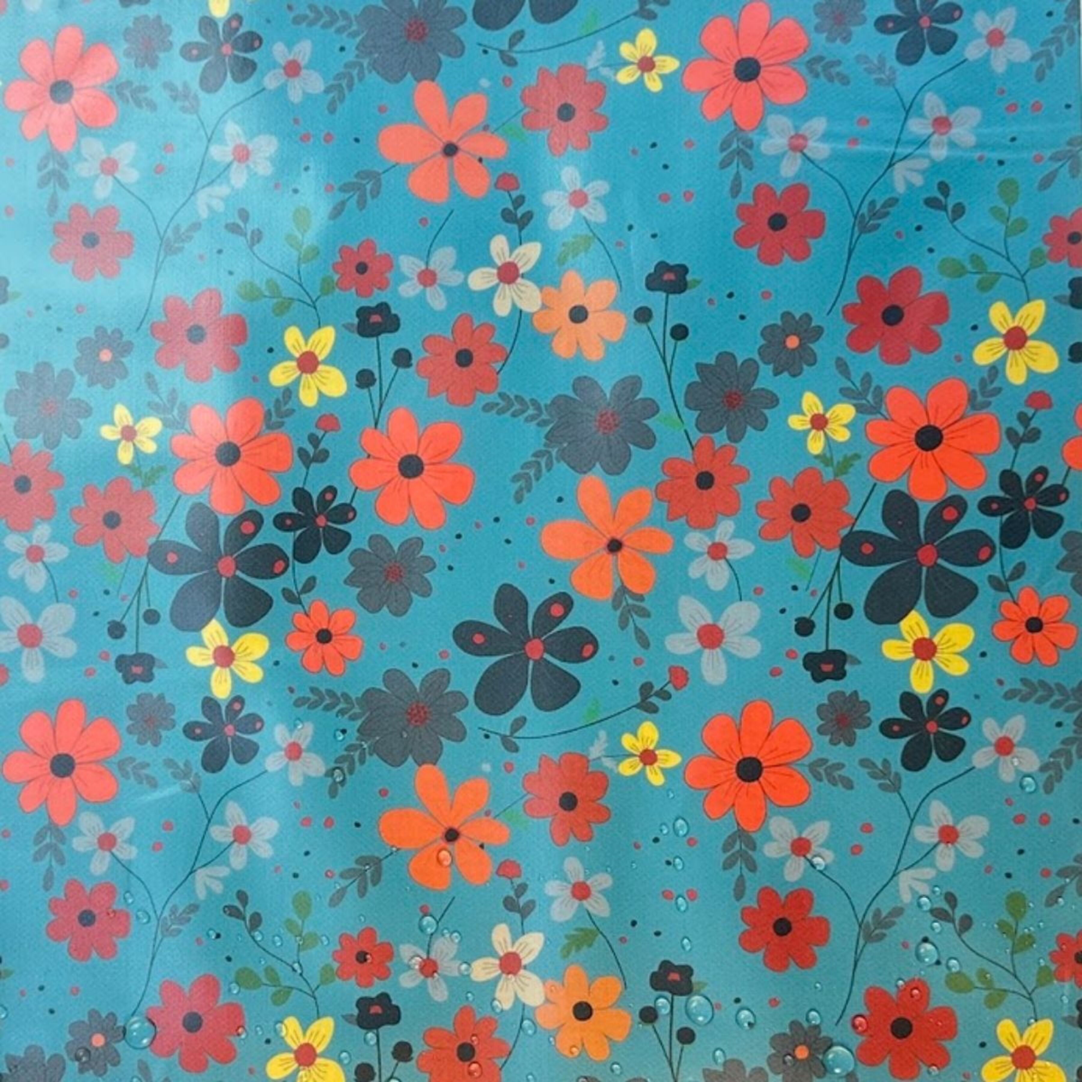 Sewing - Sanctuary Teal Sounds Like Summer Eco-Laminated Fabric 0.5m ...