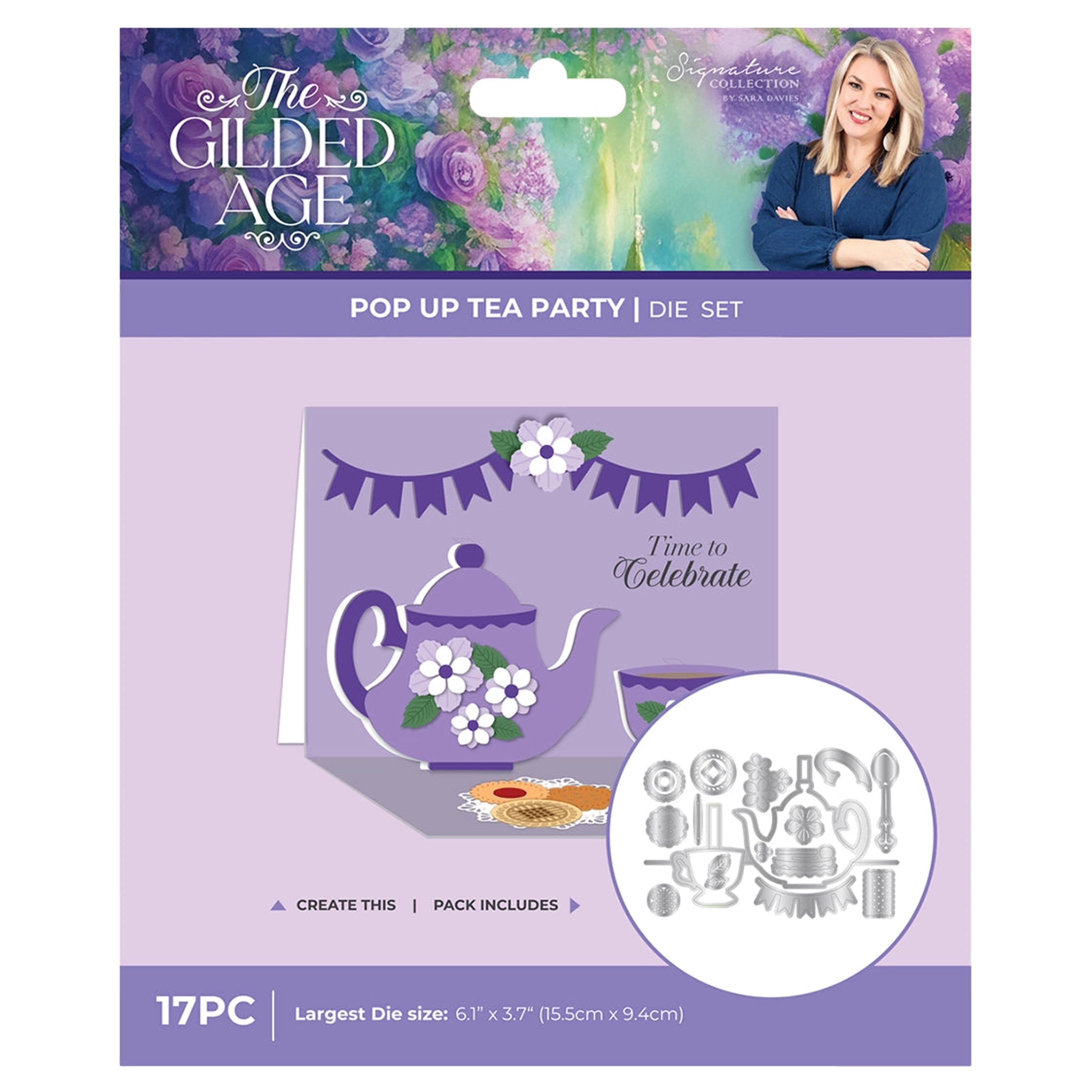 Sara Signature The Gilded Age Metal Die - Pop-up Tea Party | HobbyMaker