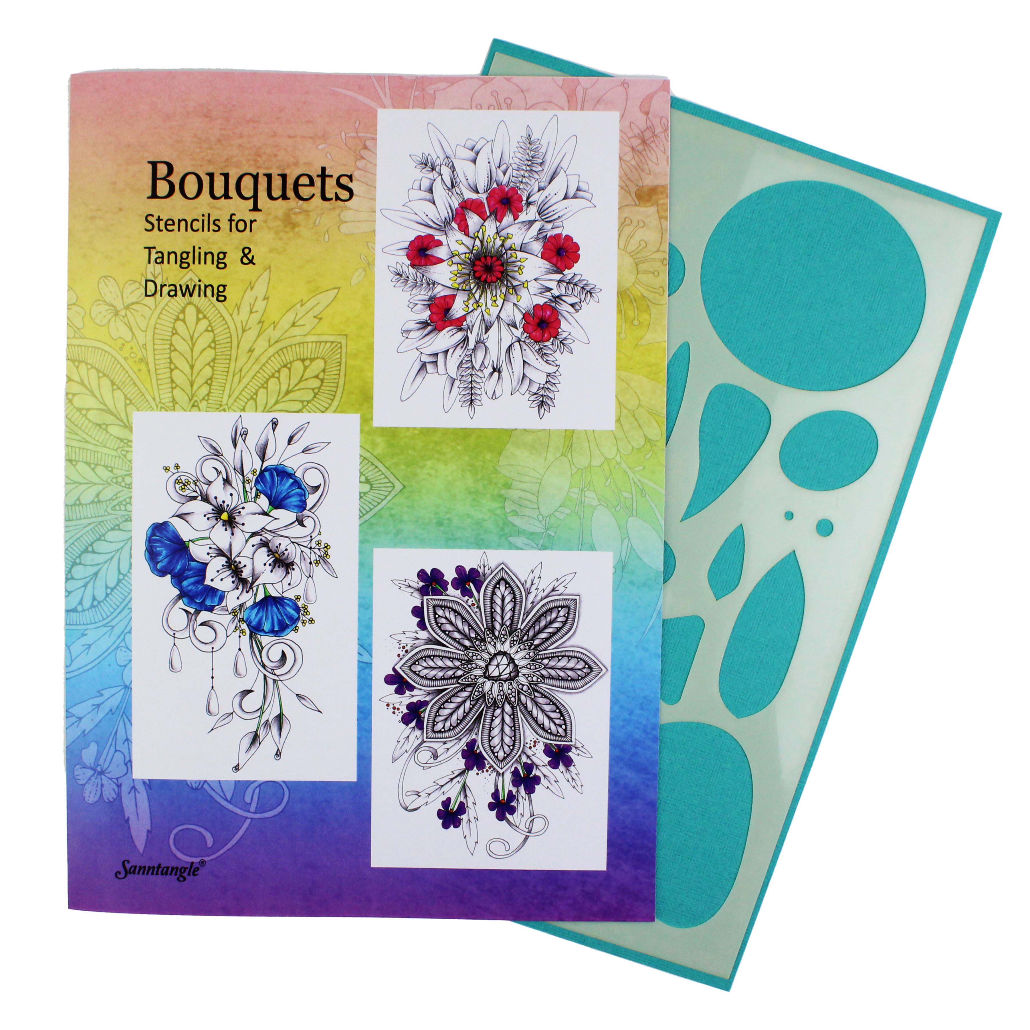 Sanntangle - Bouquets Stencil | HobbyMaker