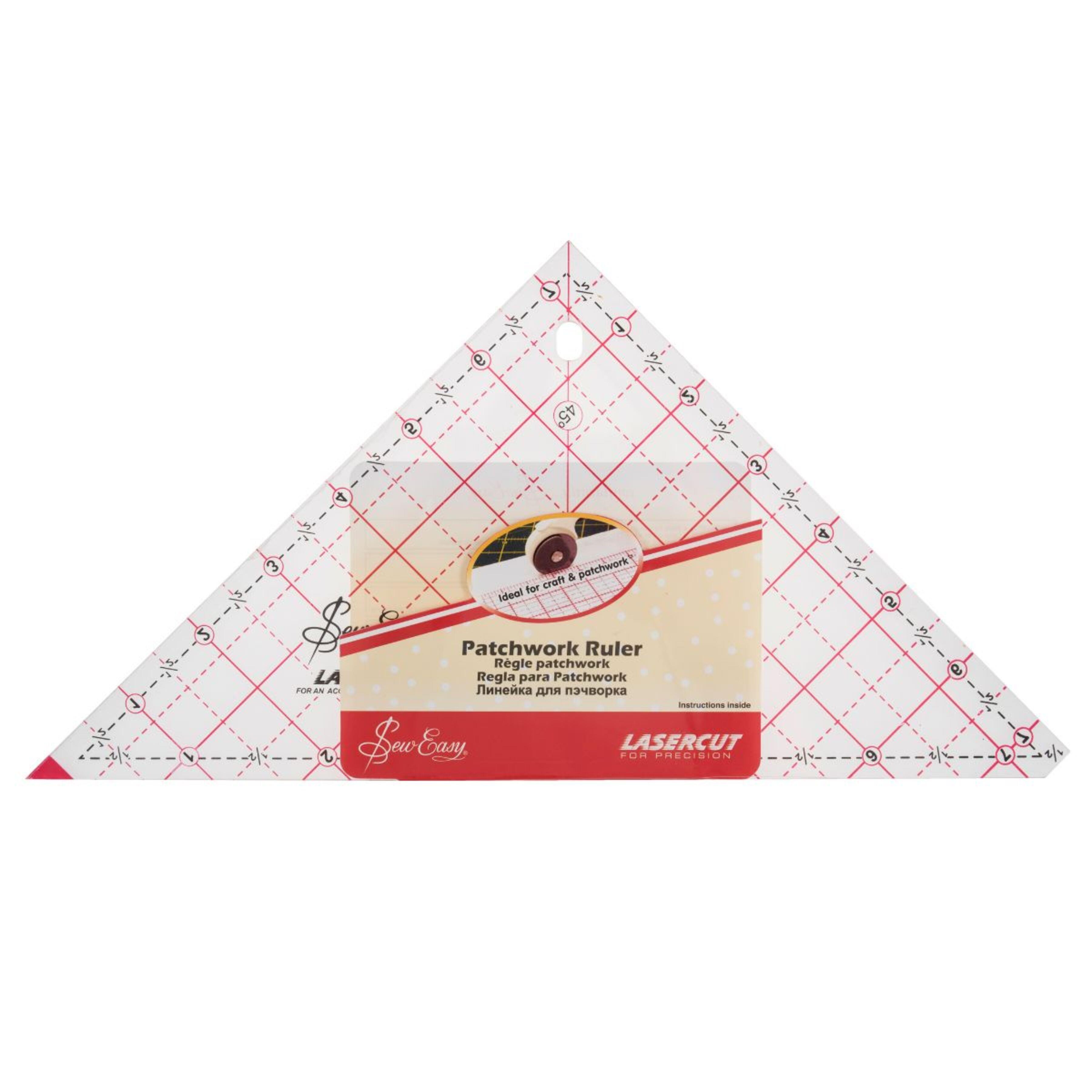 Sew Easy Patchwork Triangle Template Ruler 7.5 | SewingStreet